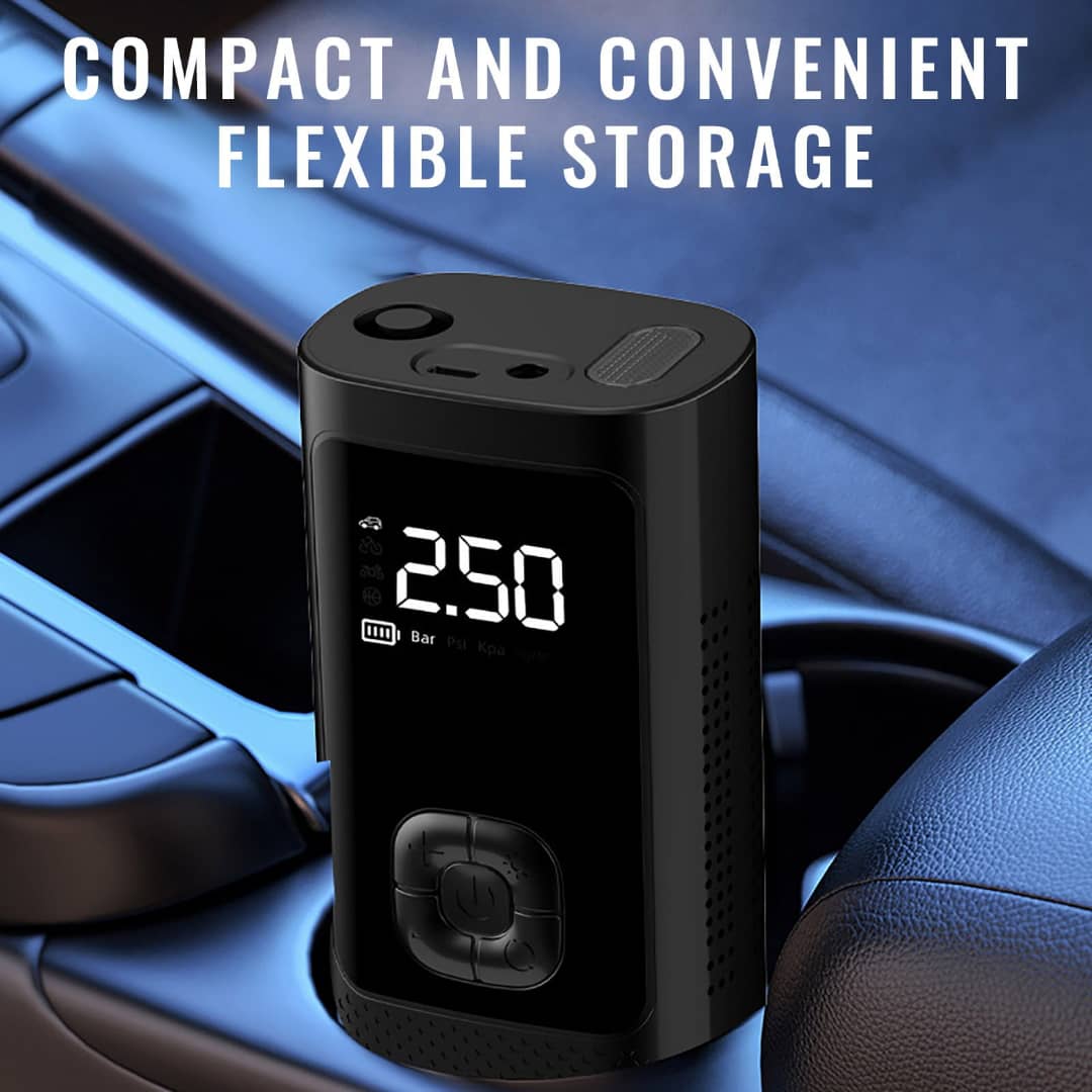 PowerAir Pro – Gonfleur de pneus électrique portable – thierno ecom